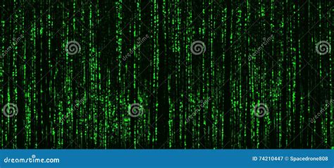 Horizontal Vivid Green Matrix Neo Cyberpunk Hacker Terminal Abst Stock Image Image Of Color