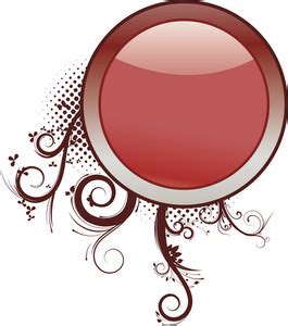 Glossy Button With Floral Royalty Free Stock Image Storyblocks