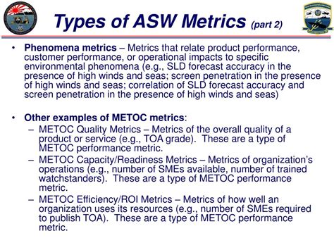 PPT METOC Metrics For ASW Symposium Tasking Overview PowerPoint Presentation ID 542413