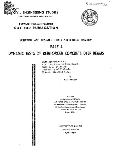 pdf behavior and design of deep structural members part 4 dynamic