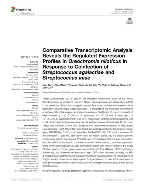 Pdf Comparative Transcriptomic Analysis Reveals The Regulated