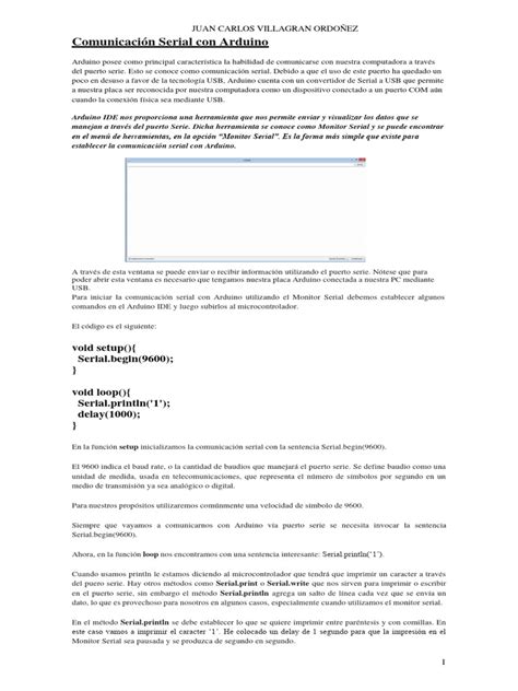 Comunicacion Serial Arduino Pdf Arduino Usb