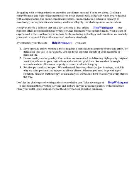 Sample Thesis Online Enrollment System Pdf