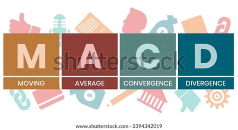 Macd Moving Average Convergence Divergence Acronym Stock Vector Royalty Free