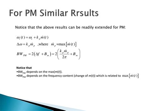 Ppt Wideband Fm Pm Signals Powerpoint Presentation Free Download