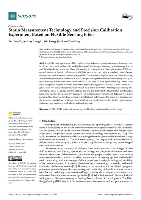 Pdf Strain Measurement Technology And Precision Calibration