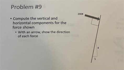 [solved] compute the vertical and horizontal components