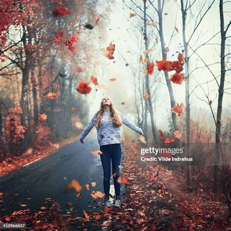 Person Falling Into Leaves Photos And Premium High Res Pictures Getty