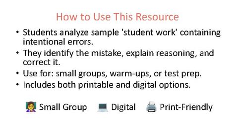 5th Grade Fraction Error Analysis Common Fraction Mistakes No Prep