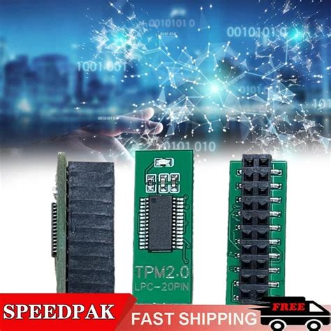 Tpm20 20 Pin Tpm Module Lpc Tpm 20 Trusted Platforms Authentic U8s5 £