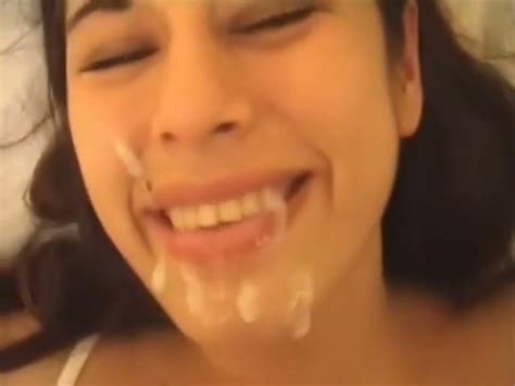 Filthy Raven Haired Girlie Drinks Cum After Hot Doggy Style Sex