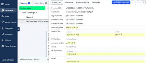 Extract Invoice Data To Erp With Docparser