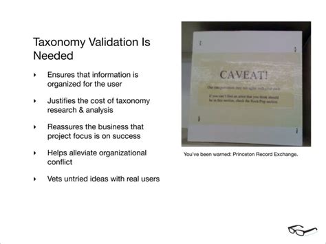 Taxonomy Validation Ppt
