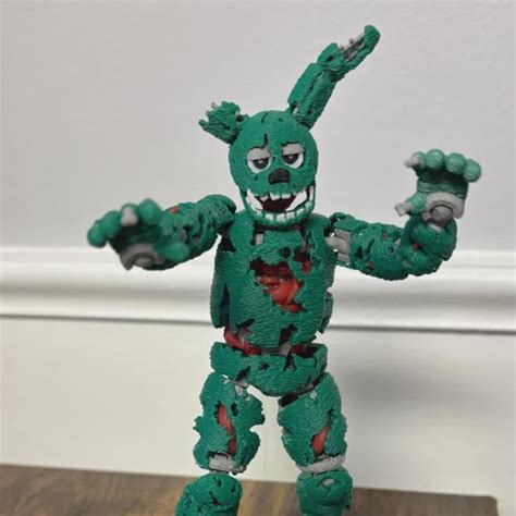 3d Printed Springtrap Action Figure Etsy