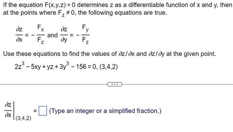[solved] if the equation f x y z 0 determines z as a dif
