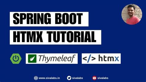 siva prasad reddy k on linkedin spring boot thymeleaf htmx tutorial