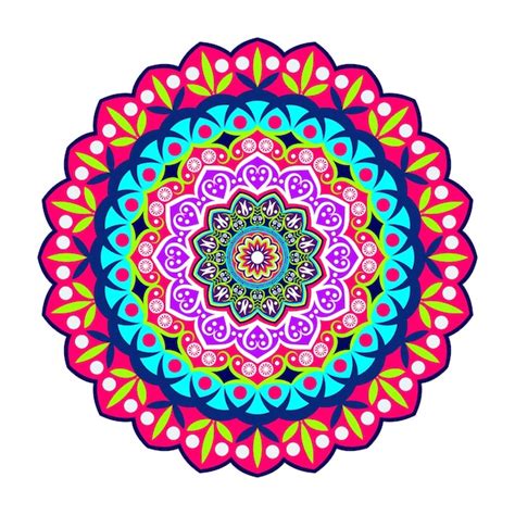 Mandala Design With Color