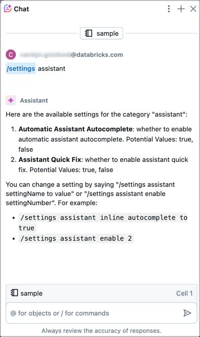 aktivieren und testen des databricks assistenten azure databricks