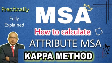 Attribute Msa Kappa Method In Hindi Youtube