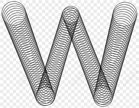 글꼴 W 물결 Png 일러스트 무료 다운로드 Lovepik