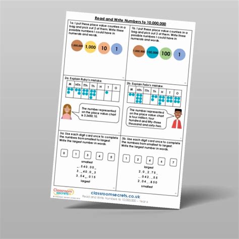 Year 6 Read And Write Numbers To 10 000 000 Reasoning And Problem Solving Resource Classroom