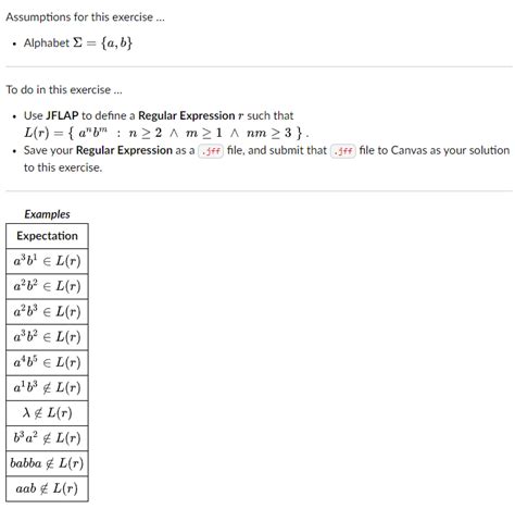 Solved Assumptions For This Exercise Alphabet Σ Ab