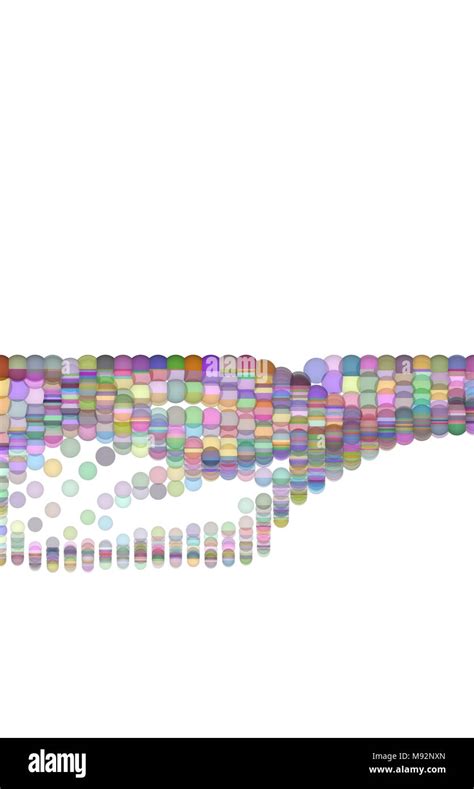 Colored Abstract Overlapping Circles Bubbles Or Ellipses Pattern Digital Generative Art For