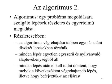 PPT Bevezetés a programozásba Az algoritmusok leírása PowerPoint Presentation ID