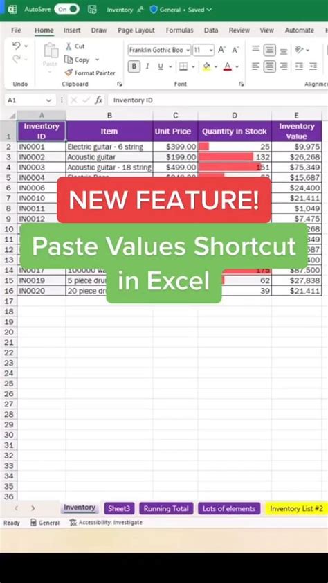 Excel Paste Value Shortcut A New Feature Artofit