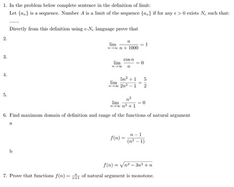solved 1 in the problem below complete sentence in the