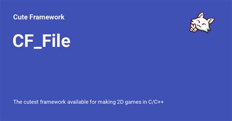 Cf File Cute Framework