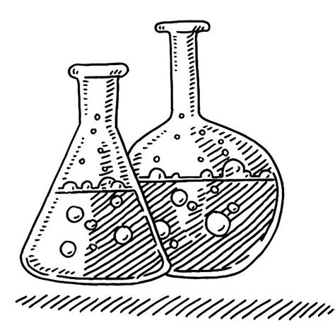 Flask Sketch Illustrations Royalty Free Vector Graphics And Clip Art