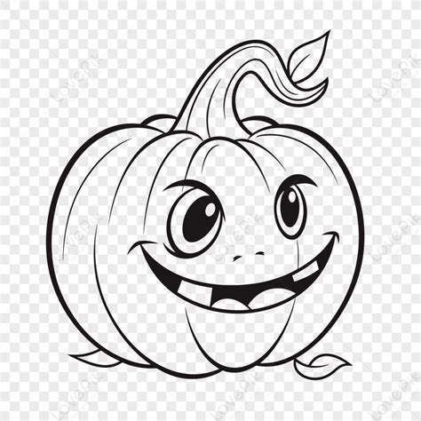 눈과 미소 개요 스케치 드로잉 만화 호박 색칠 페이지 벡터 머리 두꺼운 선 PNG 일러스트 무료 다운로드 Lovepik