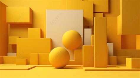 노란색 기하학적 3d 모양으로 최소한의 추상 배경 노란 배경 기하학 배경 최소한 배경 이미지 Hd 노란 기하학 최소한 배경 사진 무료 다운로드 Lovepik