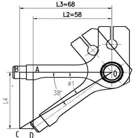 Schematic Diagram Of Improved Swing Angle Of Front And Rear Swing Blocks Download Scientific
