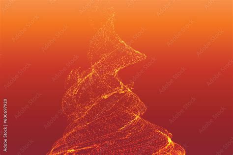 Tornado Abstract Digital Swirl Futuristic Particle Wave Rotating Swirling Shapes Particles