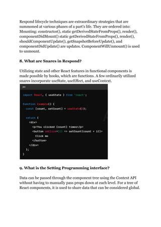 20 React Interview Questions Pdf Download PDF
