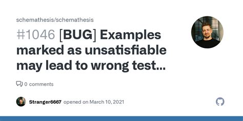 BUG Examples Marked As Unsatisfiable May Lead To Wrong Test Results Issue