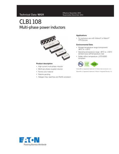 CLB1108 Multi-phase power inductors