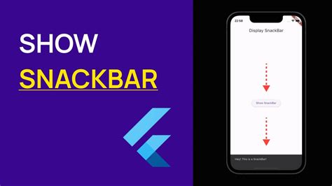 Flutter Display Snackbar With Scaffoldmessenger Step By Step Youtube