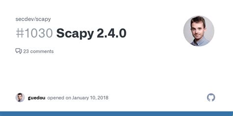 Scapy Issue Secdev Scapy Github