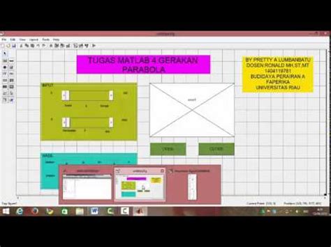 GERAK PARABOLA SLIDER MATLAB OLEH PRETTY A LUMBANBATU DOSEN RONALD MH ST MT BDP A