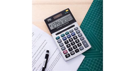 Calculator 12 Digits Deli 182x108x45mm · Stationery