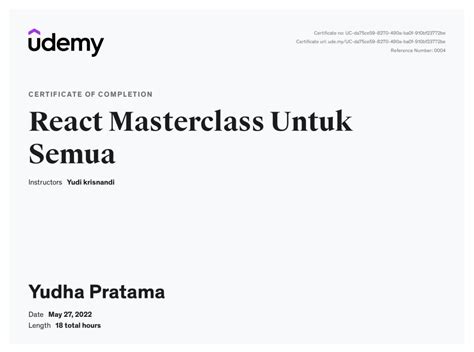 Yudha Pratama On Linkedin React Redux Frontend Javascript Udemy