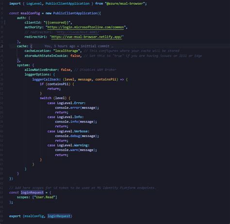 javascript msal browser error hash does not contain known properties