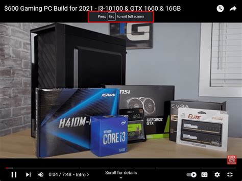 how to exit full screen on windows