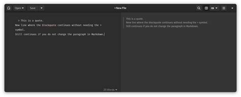 how to add quotes in markdown