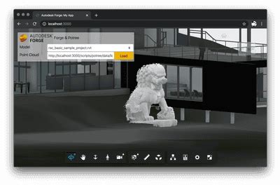 Sample Autodesk Forge Application Showing The Use Of Potree Pointclouds In The Viewer