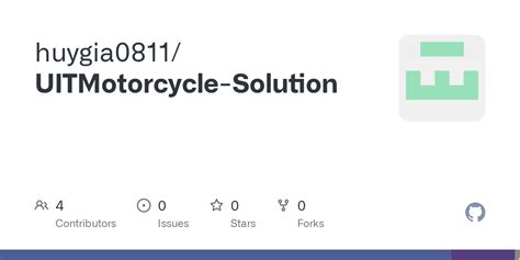 GitHub Huygia UITMotorcycle Solution