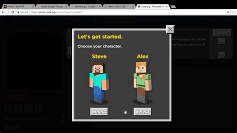 Code Org Minecraft Hour Of Code Heros Journey Walkthrough Youtube